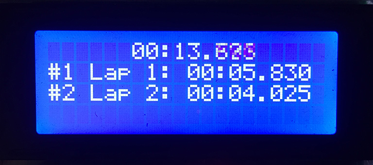 Tyco / slot car stopwatch / lap counter project