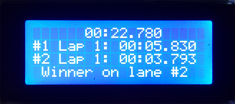 Tyco / slot car stopwatch / lap counter project
